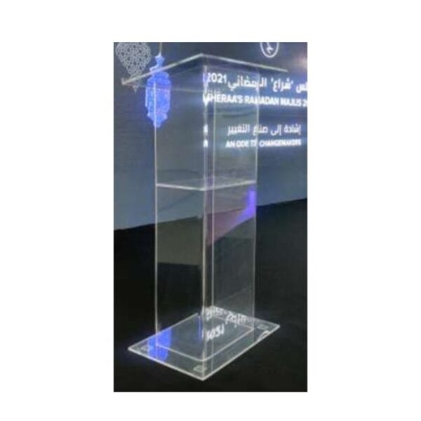 Rent Acrylic Podium in Dubai | Elevate Your Events with Style | Qureshi ...