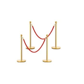 Stanchion Pole & Rope Rentals Dubai | Stylish Crowd Control Qureshi Events